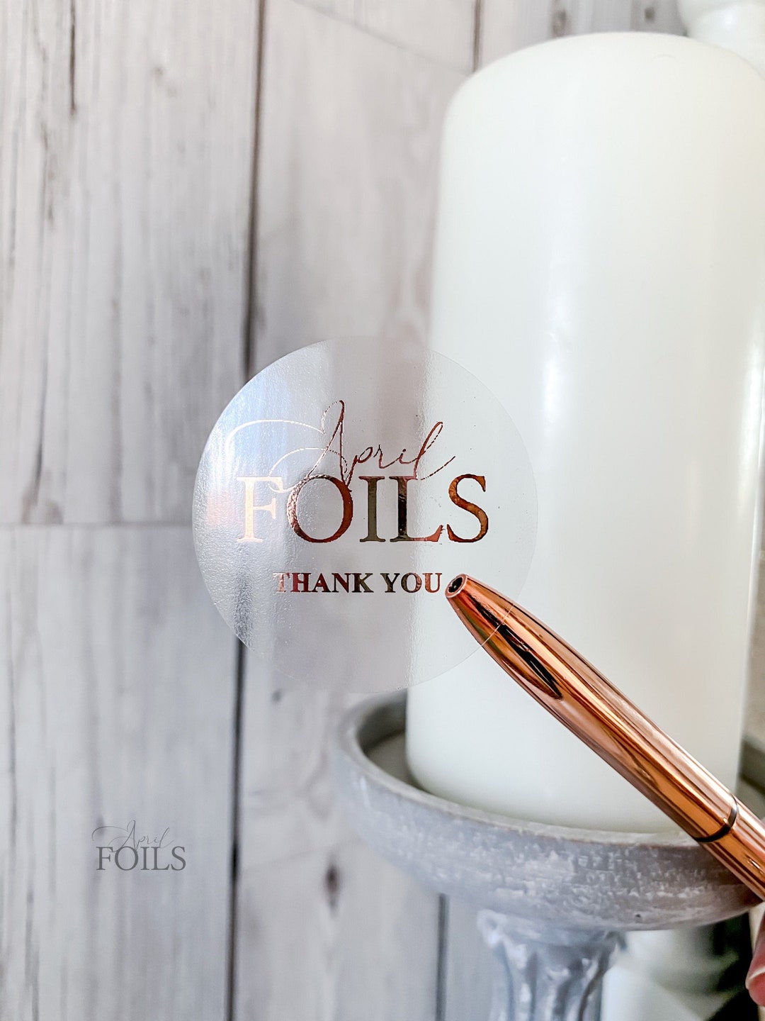 Custom Foil Transparent Stickers for Business Packaging 4.5cm - Etsy