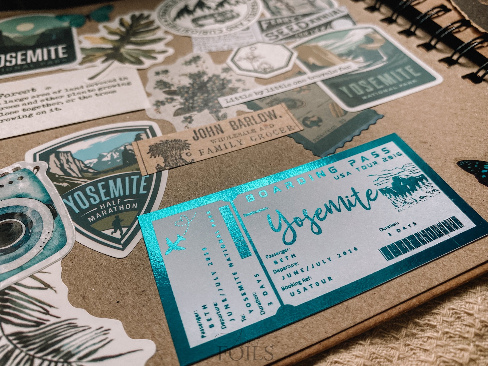 MINI Ticket for Journaling, Pack of 3, Scrapbook Bundle, Holiday ...