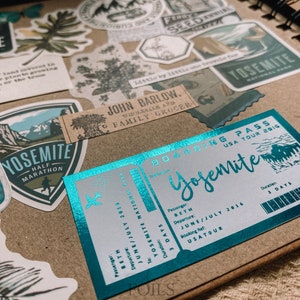 MINI Ticket for Journaling, Pack of 3, Scrapbook Bundle, Holiday ...