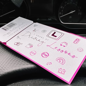 Foil Driving Lessons Voucher, Learning to Drive Gift, Surprise 17th ...