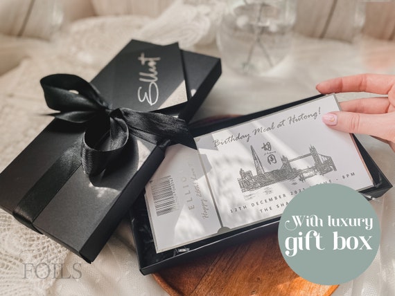 Surprise Concert Foil Ticket Gift Boarding Pass Holiday | Etsy