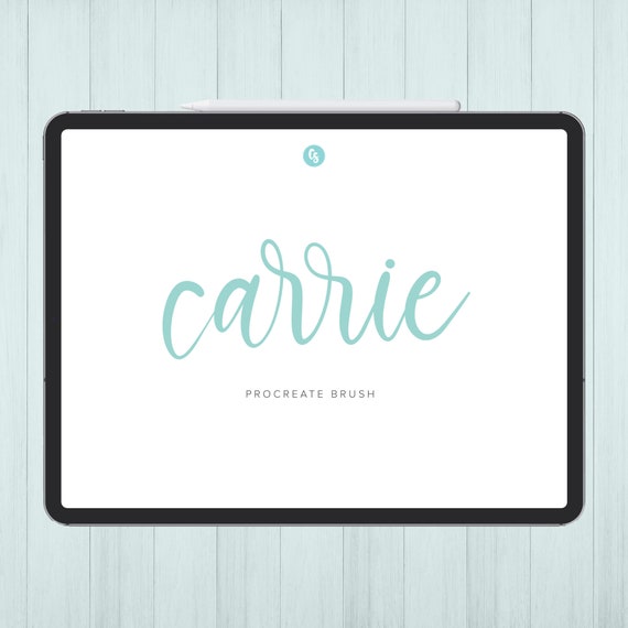 Carrie Procreate Brush Ipad Lettering Brush Instant | Etsy