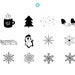 Winter Procreate Stamps | Snowflake Stamp Brushes | Procreate Stamps ...