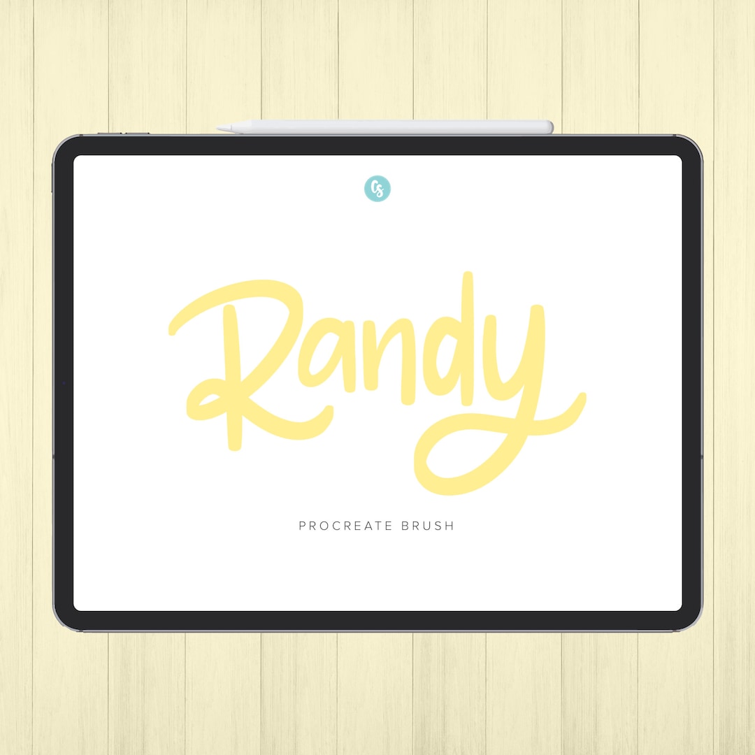 Randy Block Procreate Brush | iPad Lettering Brush | Instant Download ...