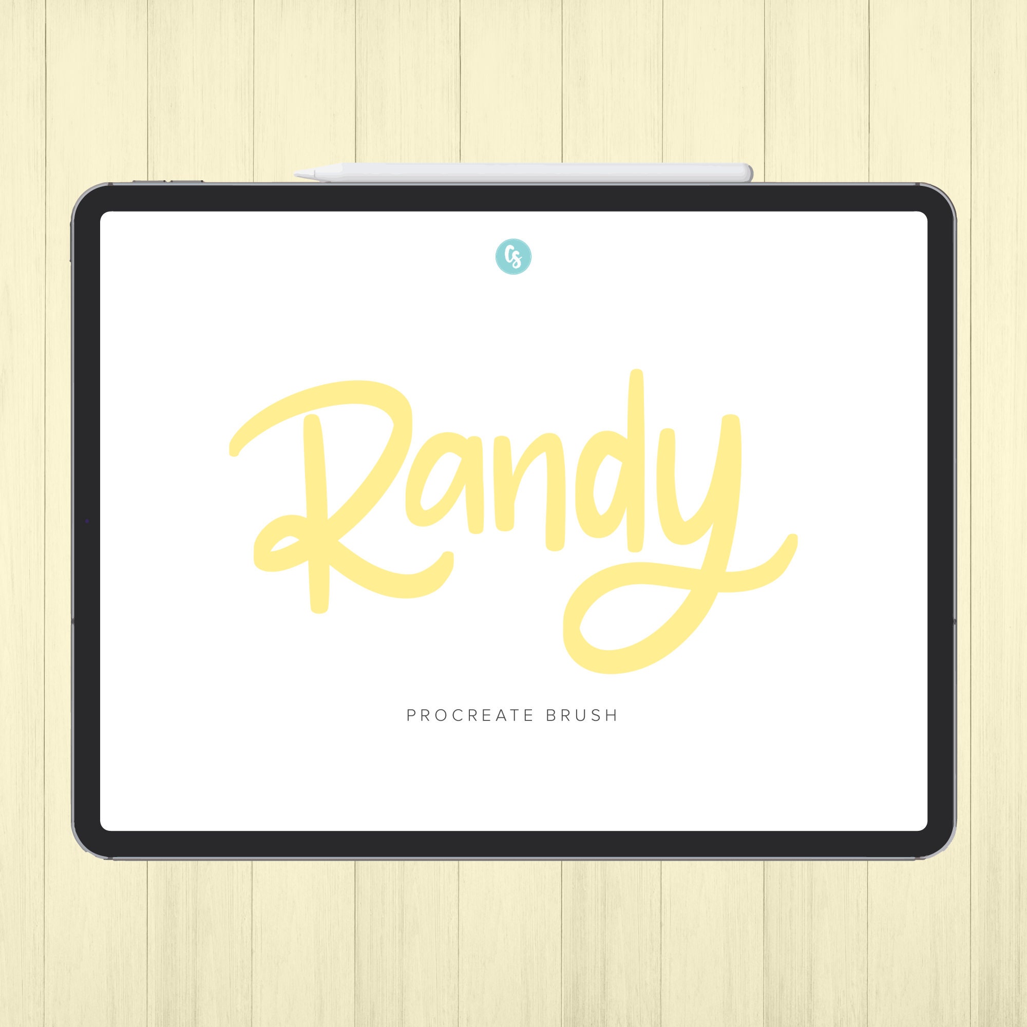 Randy Block Procreate Brush | iPad Lettering Brush | Instant Download ...