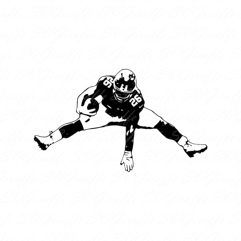 Saquon Barkley SVG DXF PNG pdf jpg files Saquon Barkley | Etsy