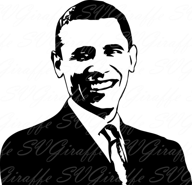 Barack Obama President SVG DXF PNG pdf jpg files Obama | Etsy Barack Obama President SVG DXF PNG pdf jpg files Obama | Etsy