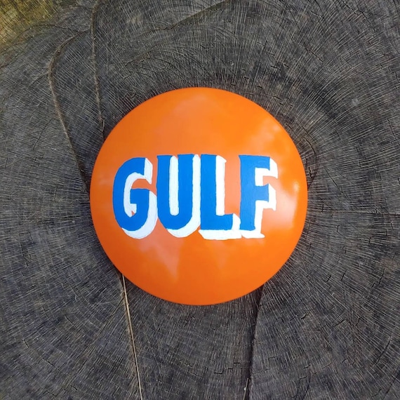 Old School Gulf Oil Co Logo Painting - Etsy