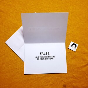 The Office BIRTHDAY CARD + STICKER - Single - It is Your Birthday - Etsy