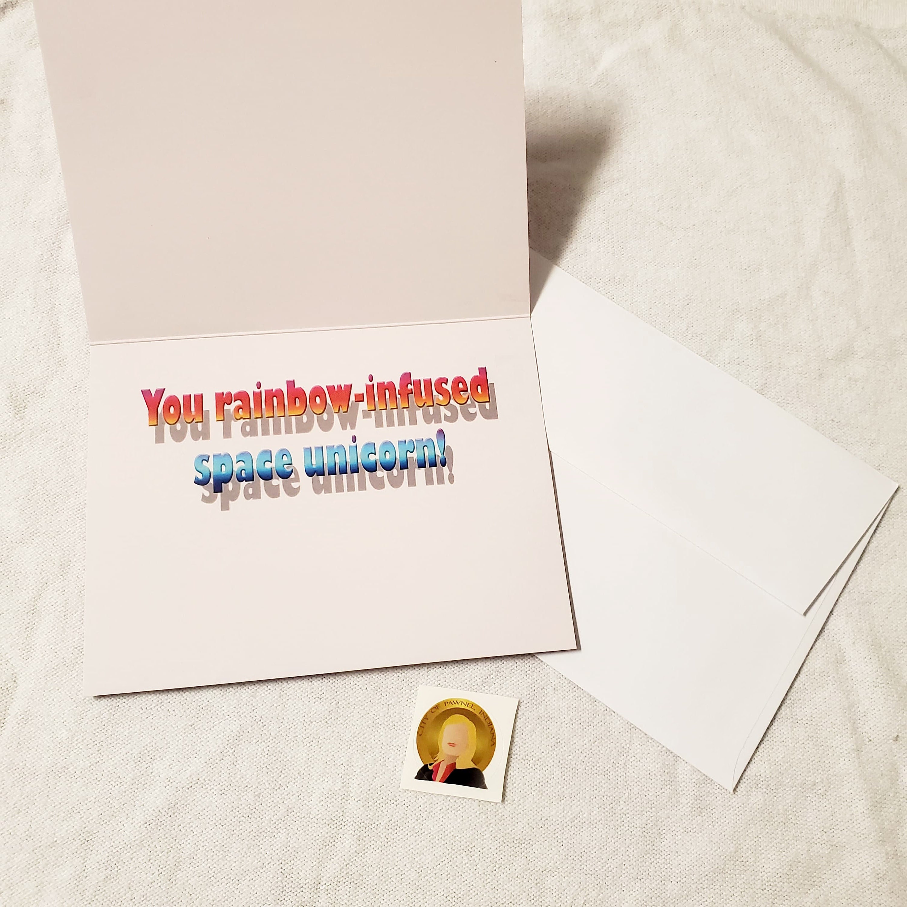 5 PACK: the Office BIRTHDAY Card STICKER Single Leslie Knope - Etsy
