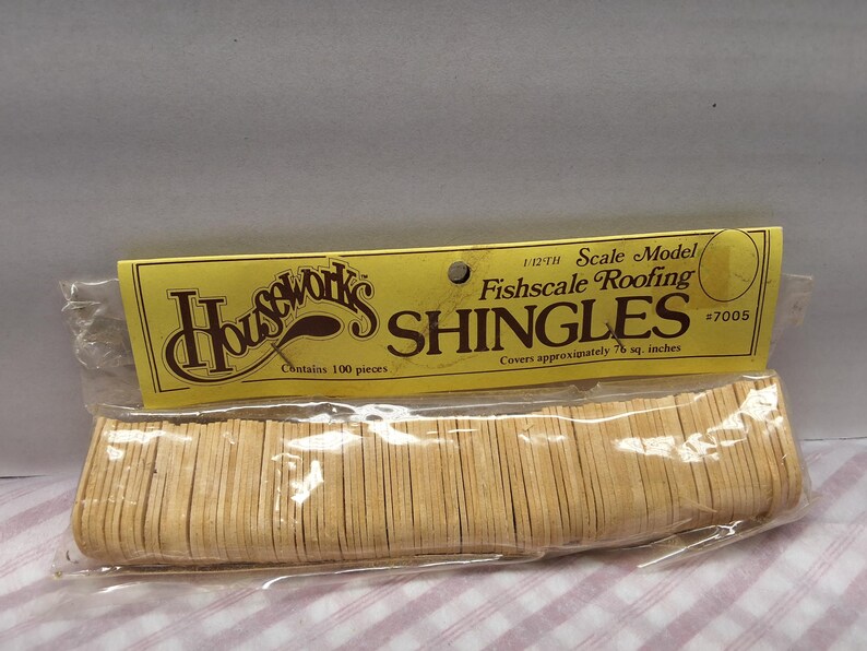Dollhouse Fishscale Roofing Shingles. 1/12 - 100 Singles - Etsy
