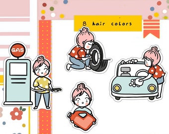 Car Maintenance Stickers | Etsy