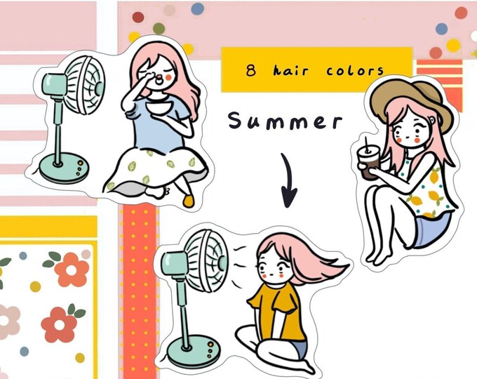 Pk63-it is Summer, Planner Sticker, Summer Sticker, Hot Weather Sticker ...