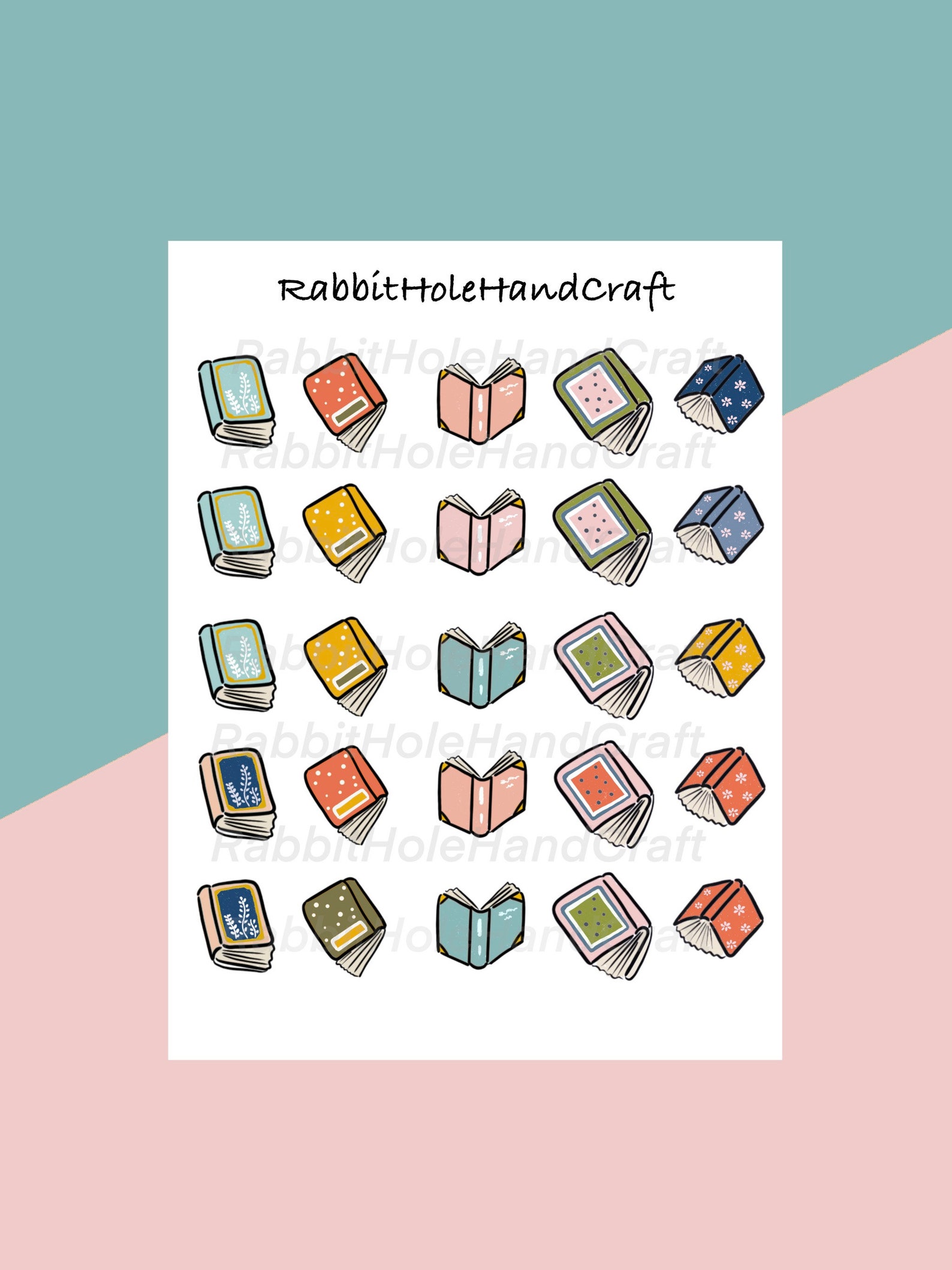 Ci03-cute Book Stickers, Planner Journal Stickers - Etsy Canada