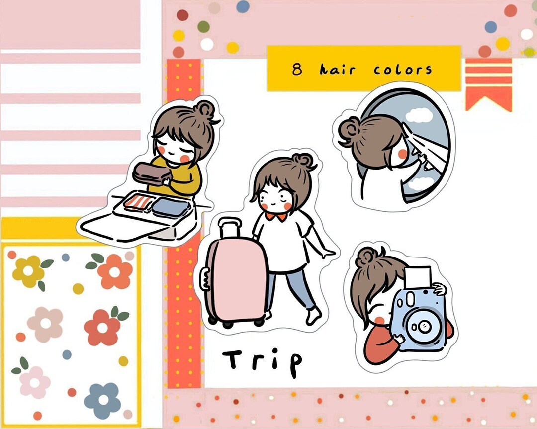 Pk135-vacation Stickers, Travel, Packing Stickers, Airplane Stickers - Etsy
