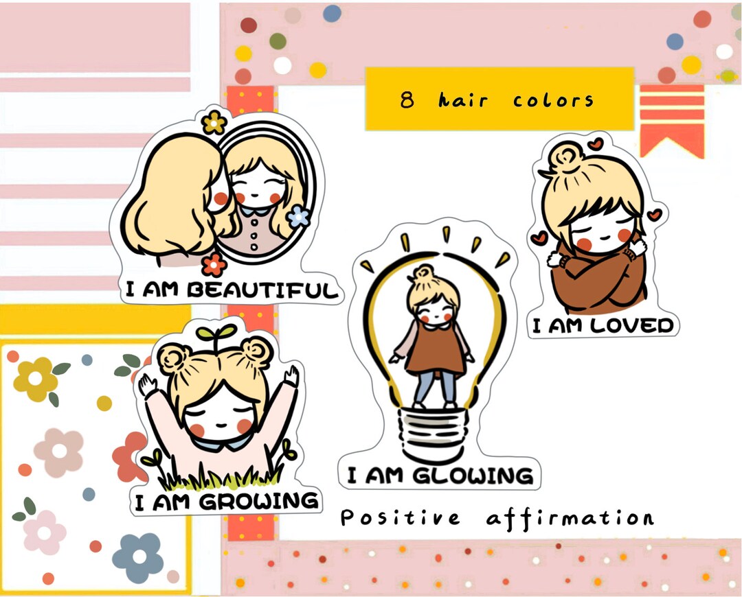 Pk149-positive Affirmation, Positive Phrases Stickers - Etsy