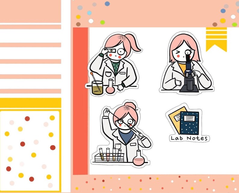Pk23-science Student Sticker Sheet – Planner Stickers - Etsy Canada