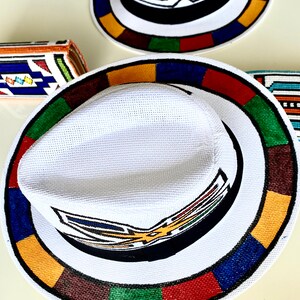 Unisex Hand Painted Fedora Hat - Ndebele Art - Etsy