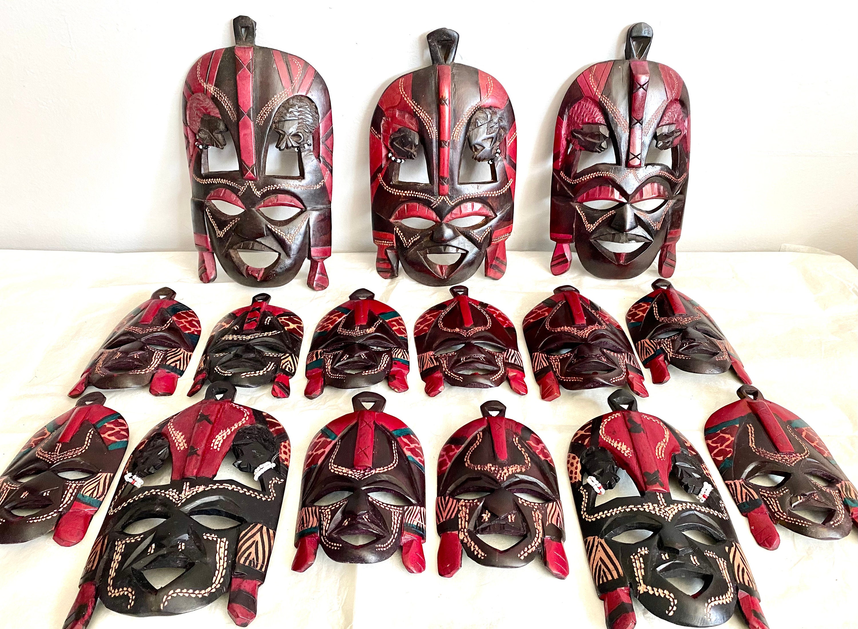 Decorative Masai Masks (ceremonial Costume Artpiece) - Etsy