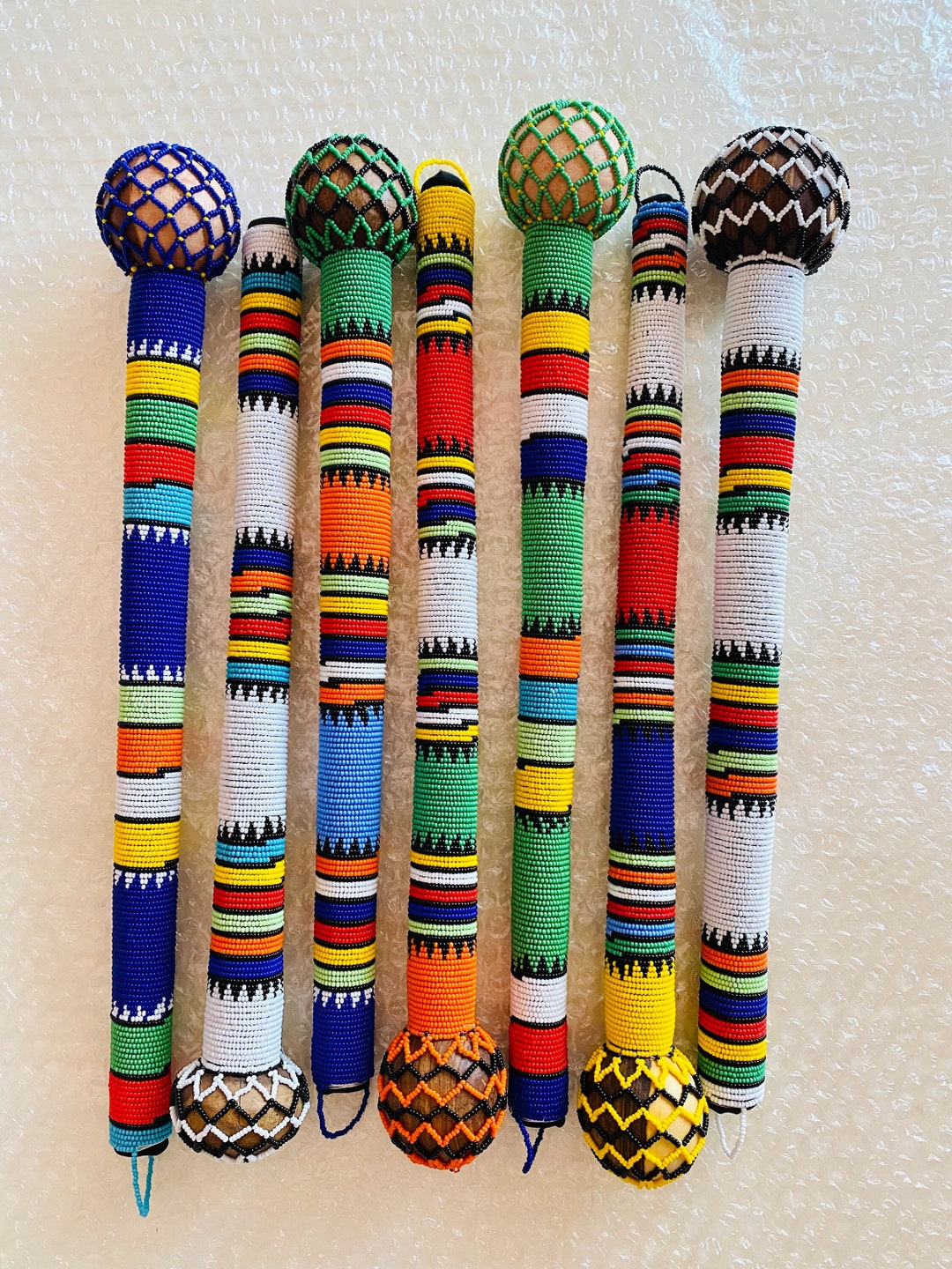 Beaded Traditional Decoration Stick knobkerrie - Etsy