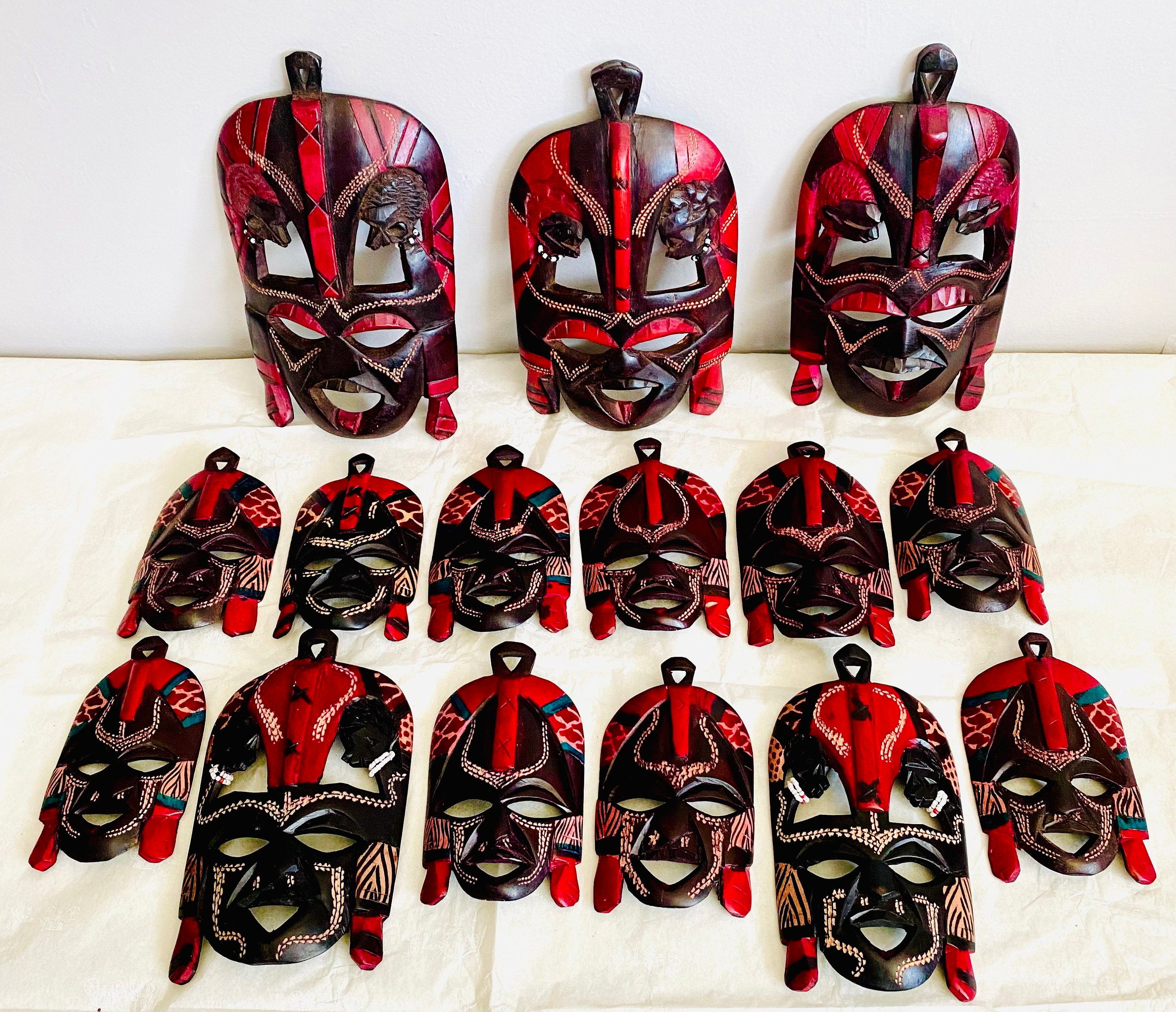 Decorative Masai Masks (ceremonial Costume Artpiece) - Etsy
