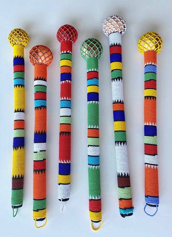 Beaded Traditional Decoration Stick Knobkerrie | Etsy