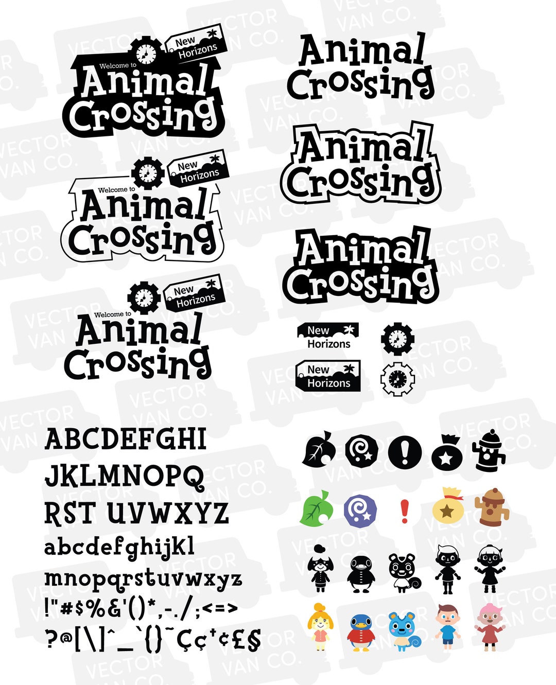 Animal Crossing Svg Bundle Pack - Animal Crossing Cut File - Animal ...