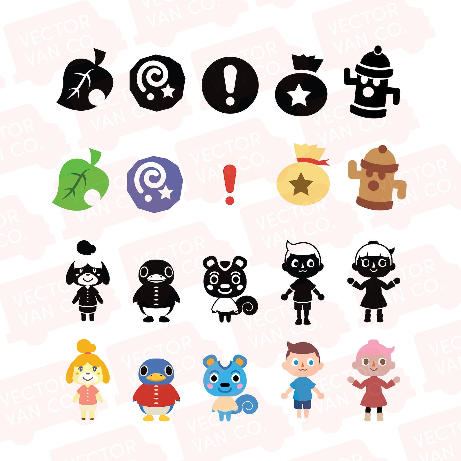 Animal Crossing Svg Bundle Pack - Animal Crossing Cut File - Animal ...