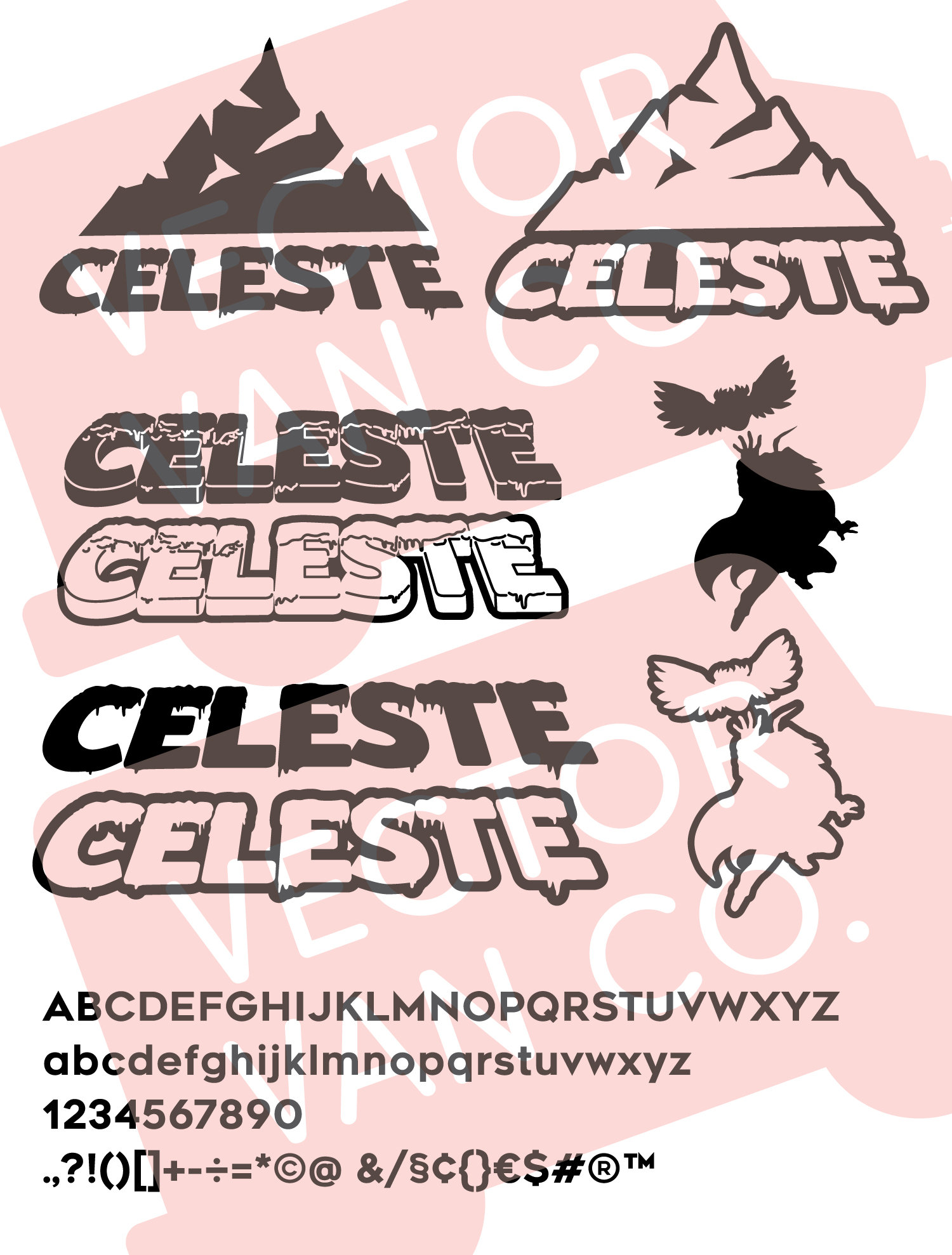 Celeste Video Game Svg - Celeste Cut Out - Logo Svg - Alphabet Svg ...