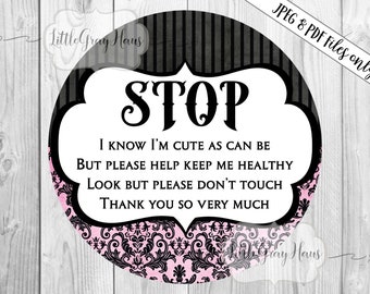 Printable Do Not Touch Baby Sign-newborn Baby Signs, Digital Download ...