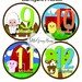 INSTANT Download-printable Round Monthly Infant Stickers, Baby Gift ...