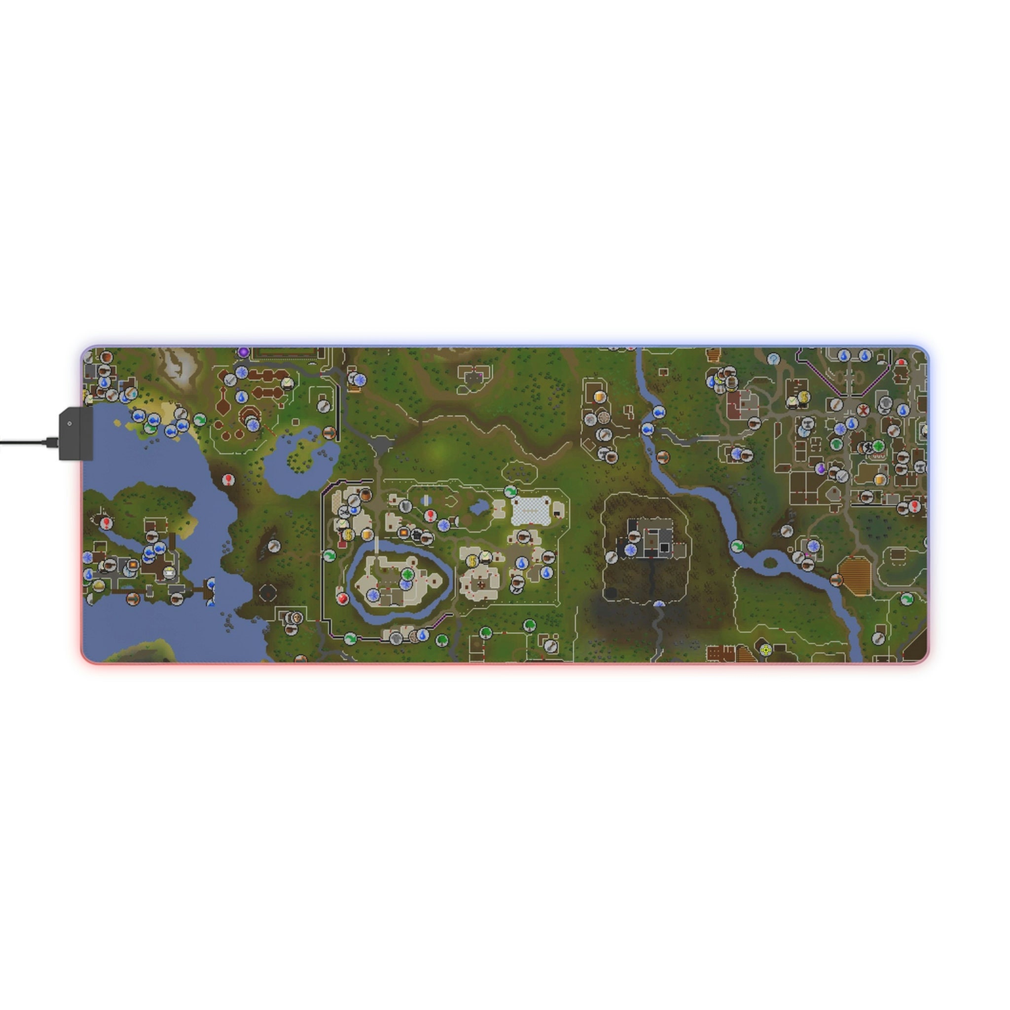 OSRS Map LED Gaming Mouse Pad - Etsy