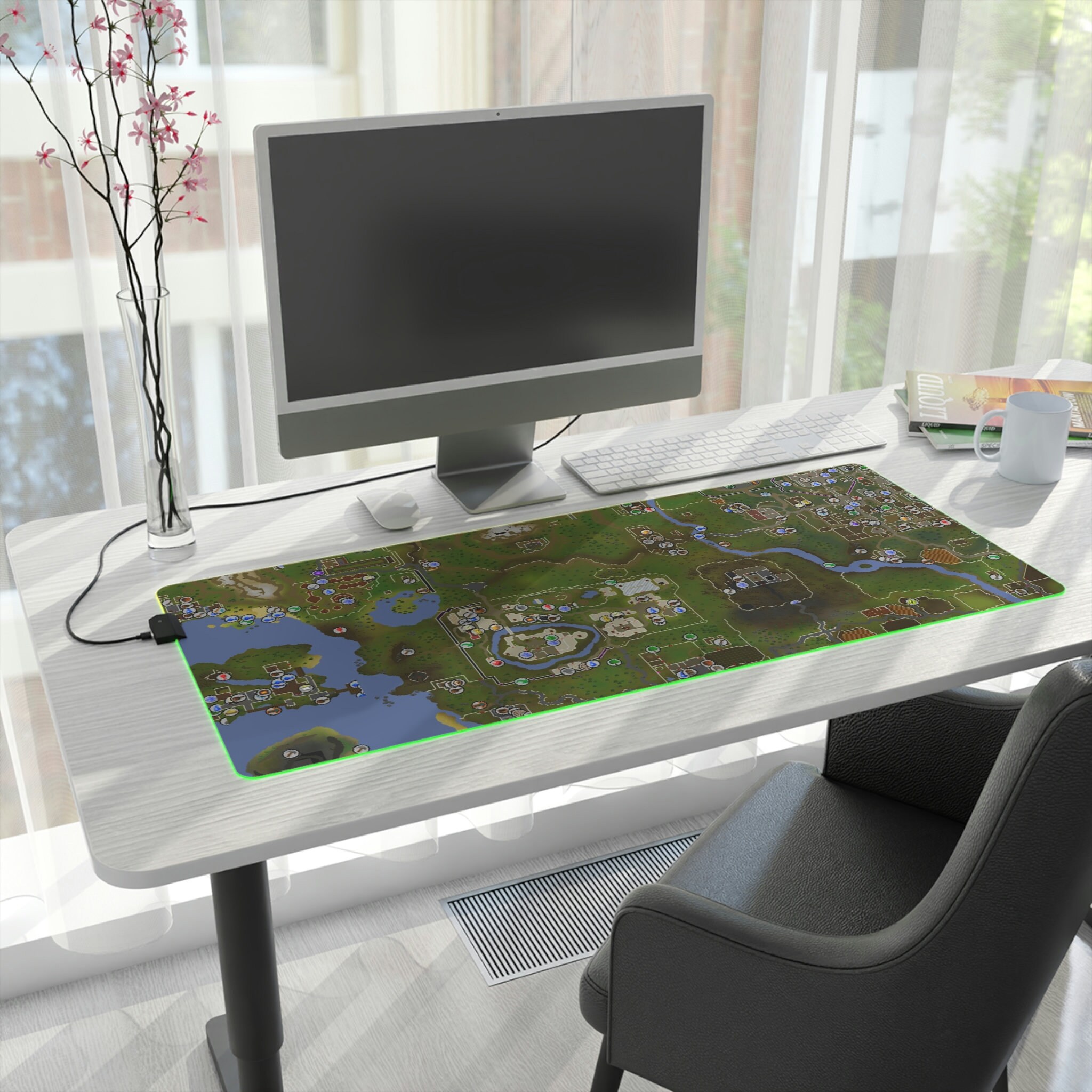 OSRS Map LED Gaming Mouse Pad - Etsy