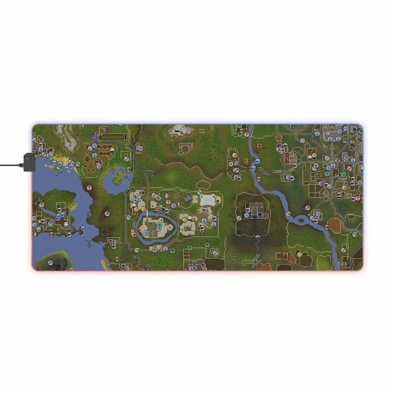 OSRS Map LED Gaming Mouse Pad - Etsy