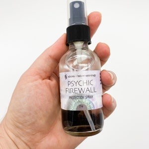 PSYCHIC FIREWALL Protection Spray w/ Flower and Gem Essences | Etsy