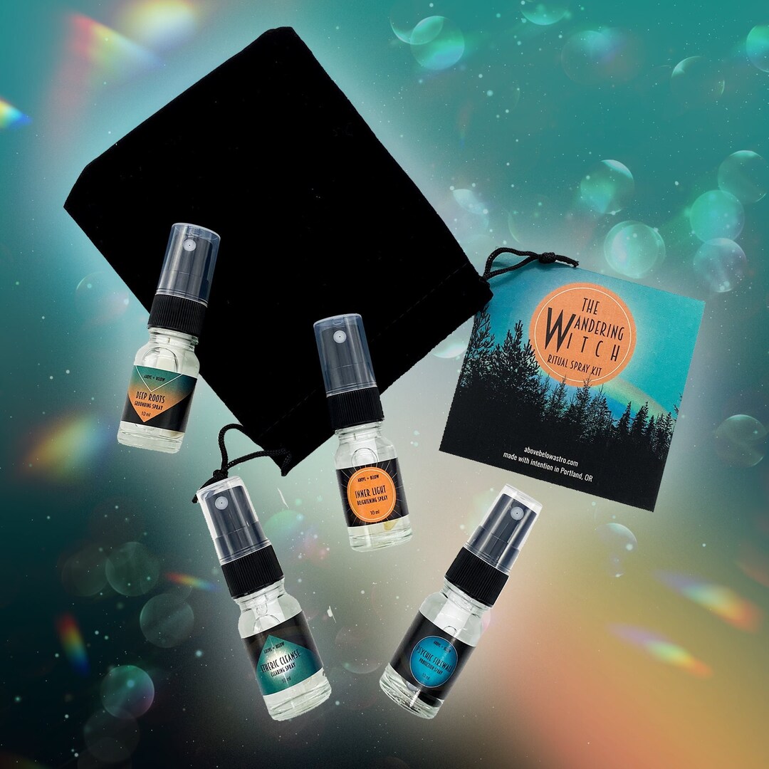 WANDERING WITCH Set of 4 Ritual Sprays 10ml // Purification Spray ...