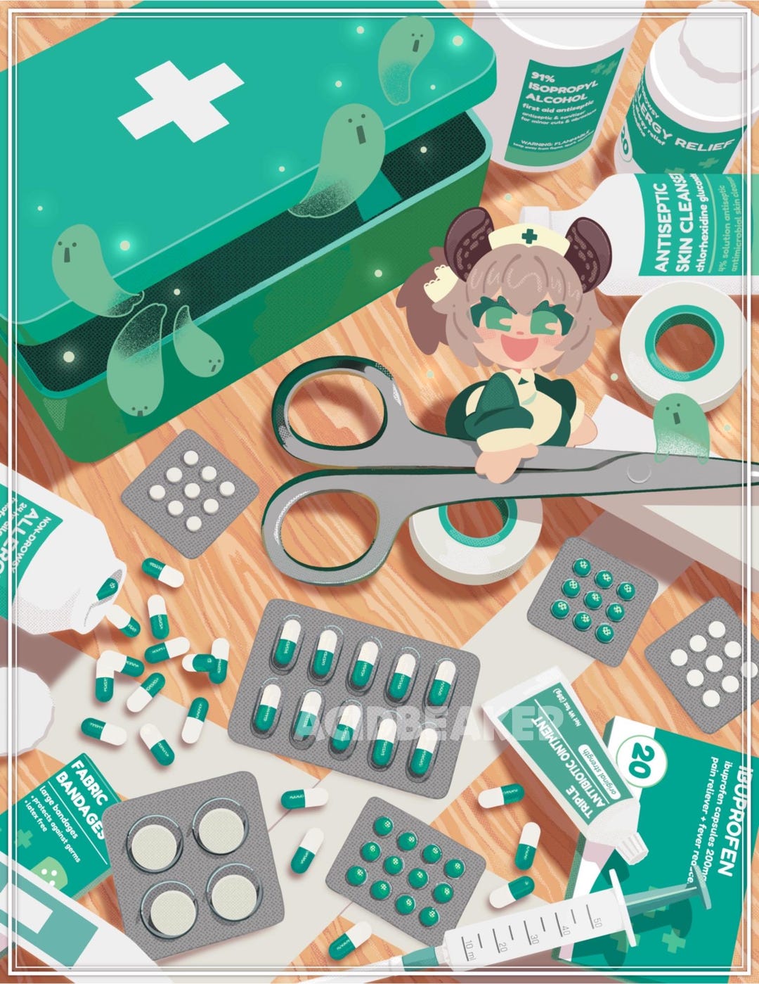 Indie Vtuber Portrait Prints - Etsy
