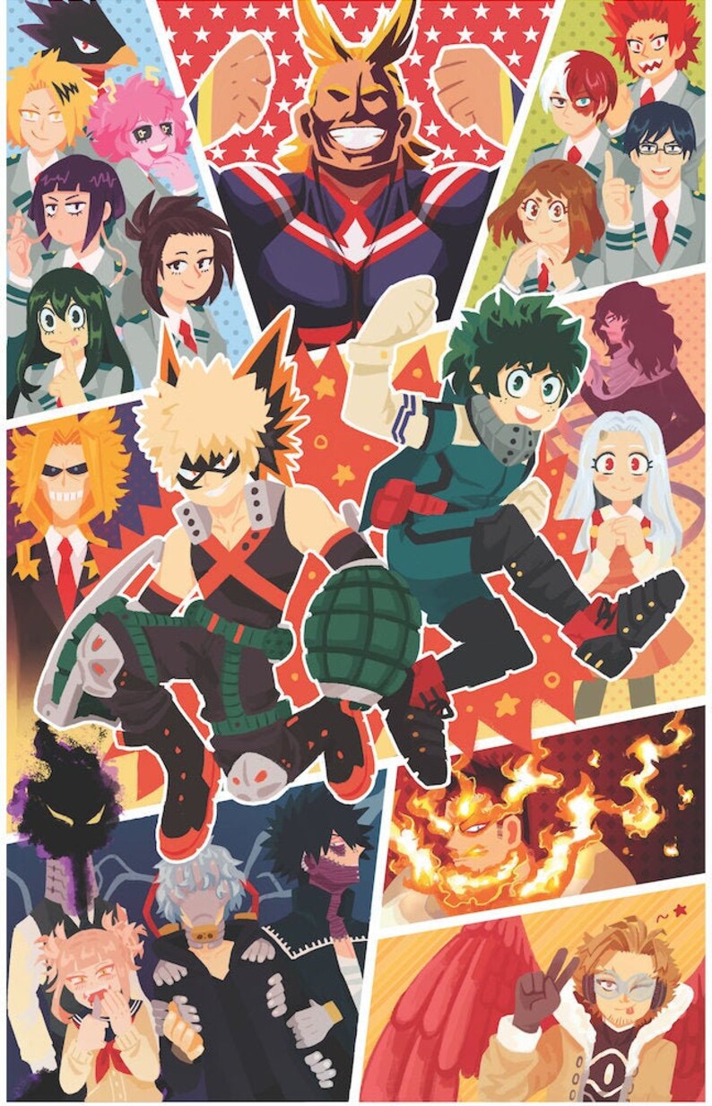 BNHA Print | Etsy