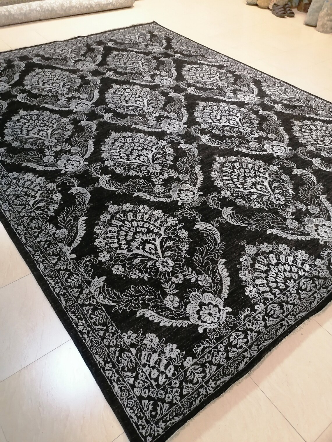 9x12 Ft Large Area Rug in Wool for Bedroom Wool Rug Tribal | Etsy