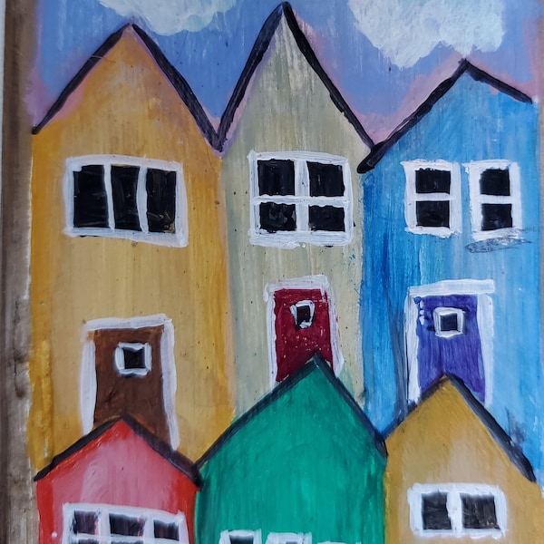 Folk Art House - Etsy