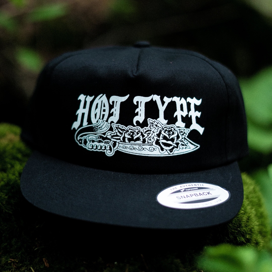 Hot Type Dagger Hat - Black or Navy - Etsy