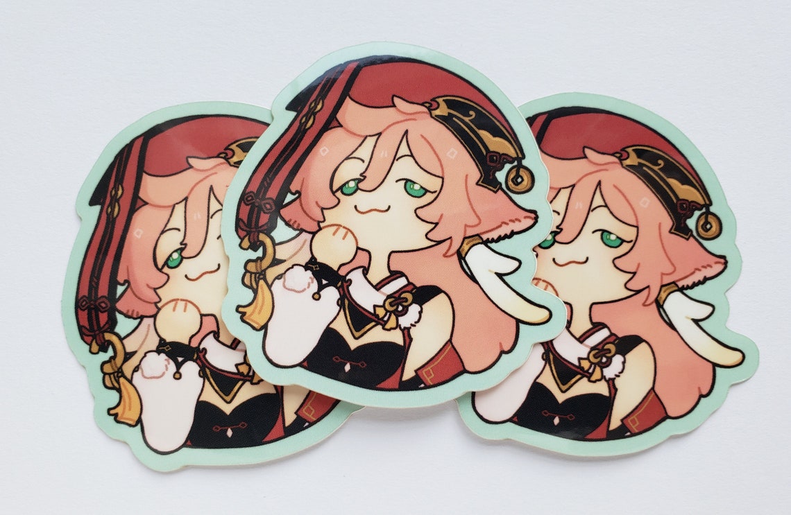 Yanfei Chibi Sticker Genshin Impact Yanfei Genshin - Etsy