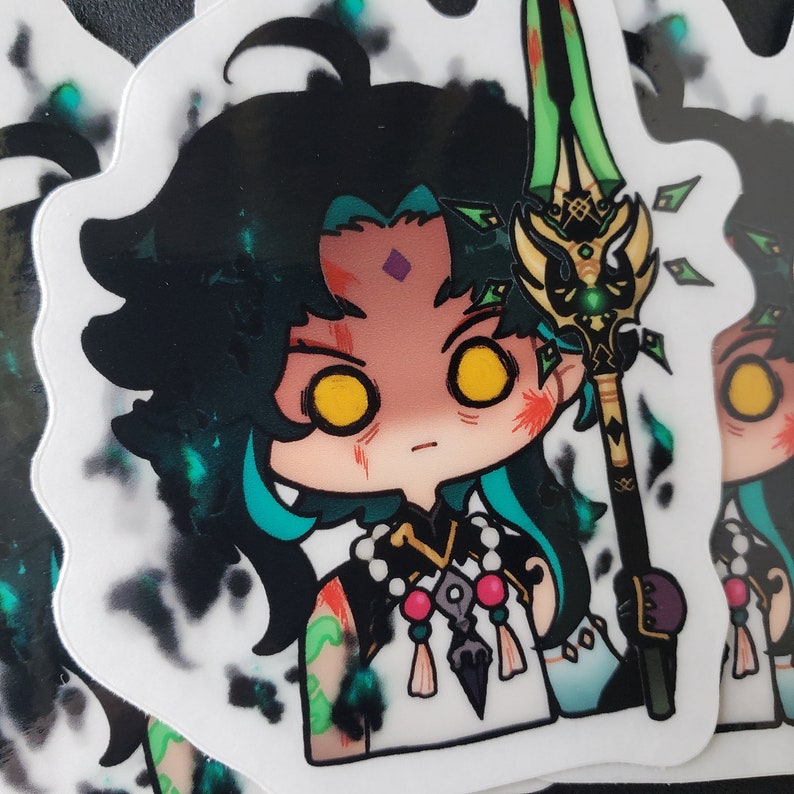 Clear Chibi Xiao Sticker Genshin Impact Xiao Genshin - Etsy Canada