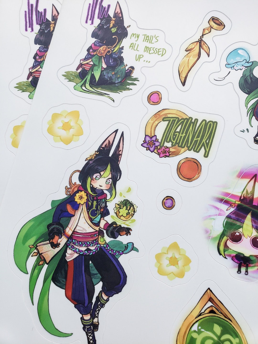 Genshin Impact Tighnari Sticker Sheet - Genshin Impact | Tighnari ...