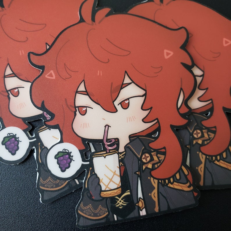 Diluc Chibi Sticker Genshin Impact Diluc Genshin Impact - Etsy Ireland