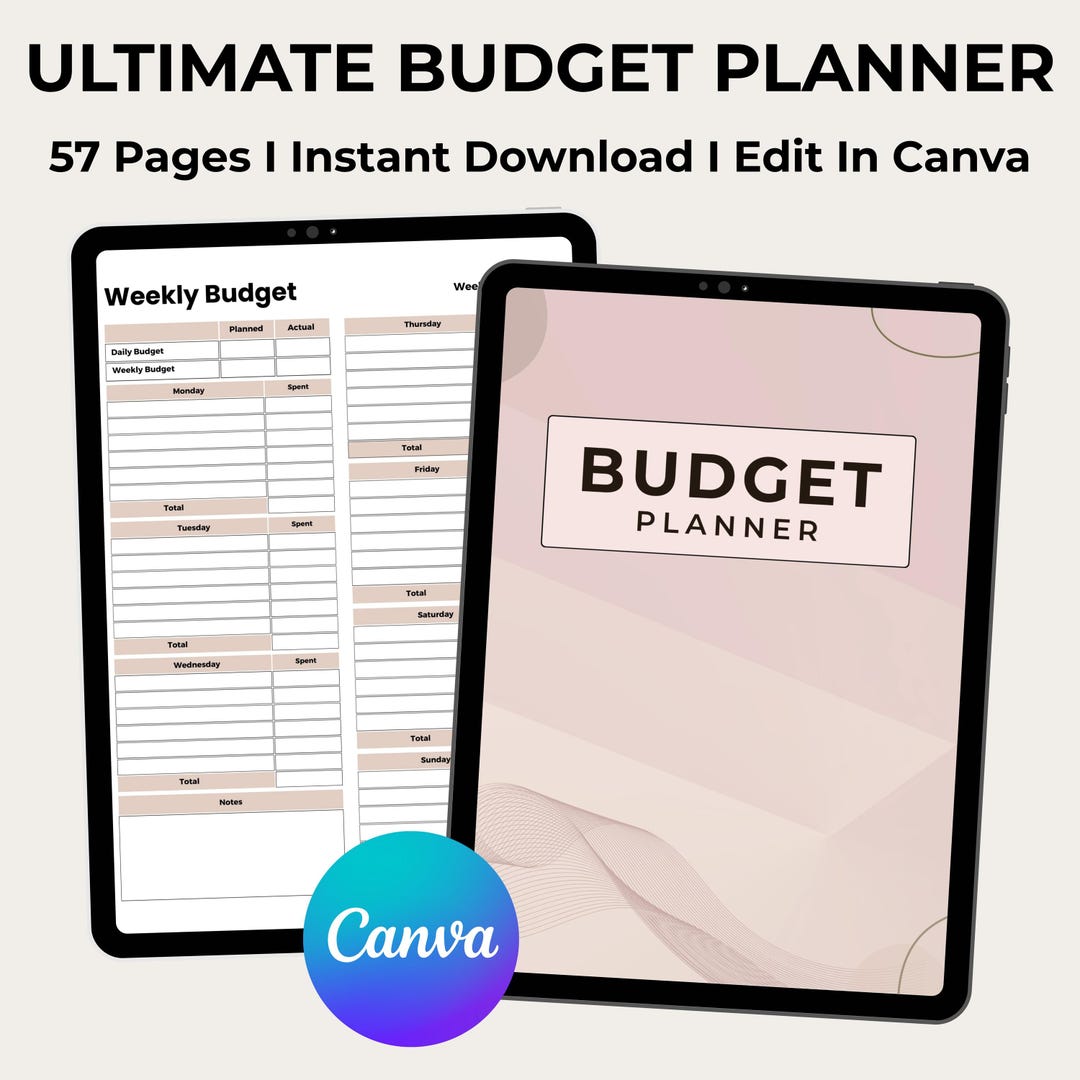 Digital Budget Planner, Finance Tracker, Finance Planner, Digital ...