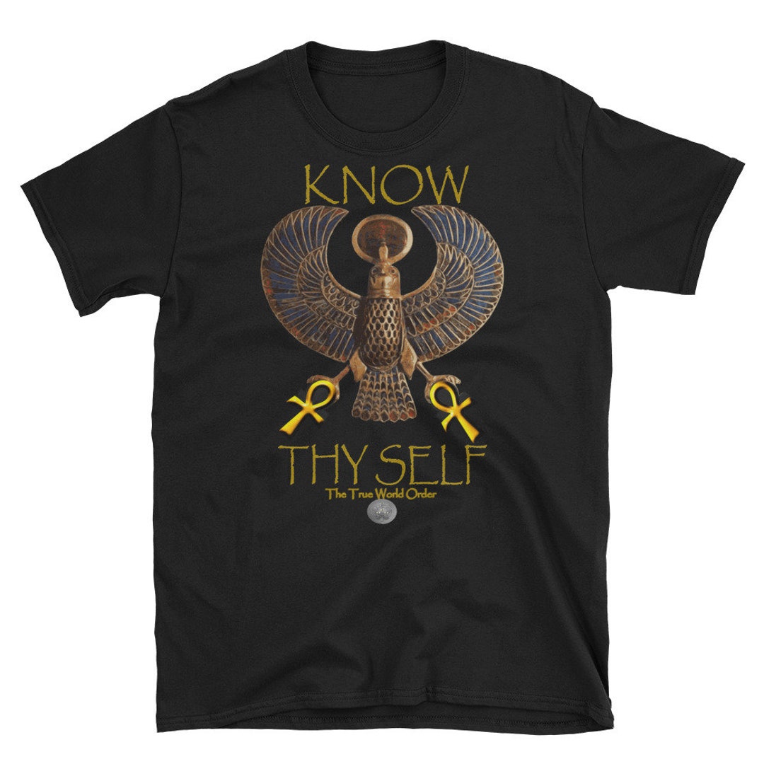 The True World Order heru, 2 Golden Ankhs, Know Thy Self Short-sleeve Unisex T-shirt - Etsy