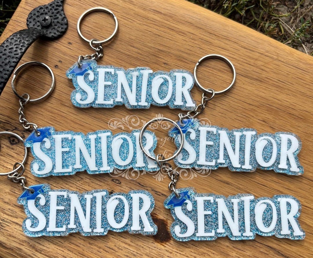 Senior Keychain, High School Senior Key Fob, Graduation Gift ...