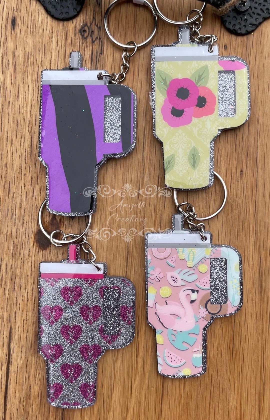 Stanley Cup Inspired Keychain, Miniature Stanley Keychain, Miniature ...