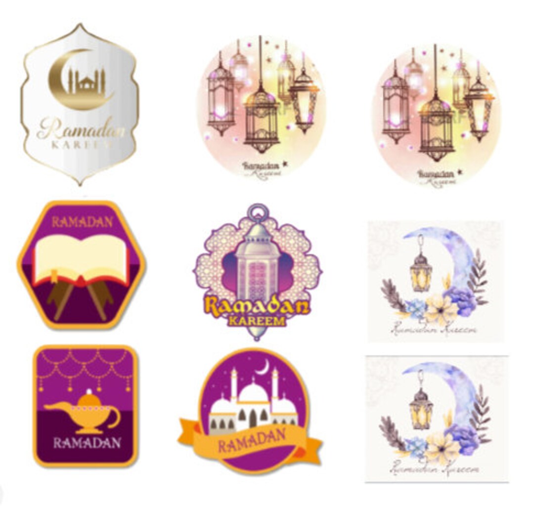 Ramadan Stickers Set - Etsy